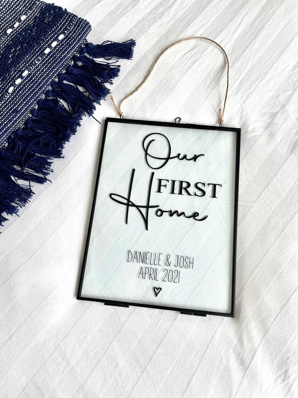 Our First Home Frame Personalised First Home Gift First | Etsy