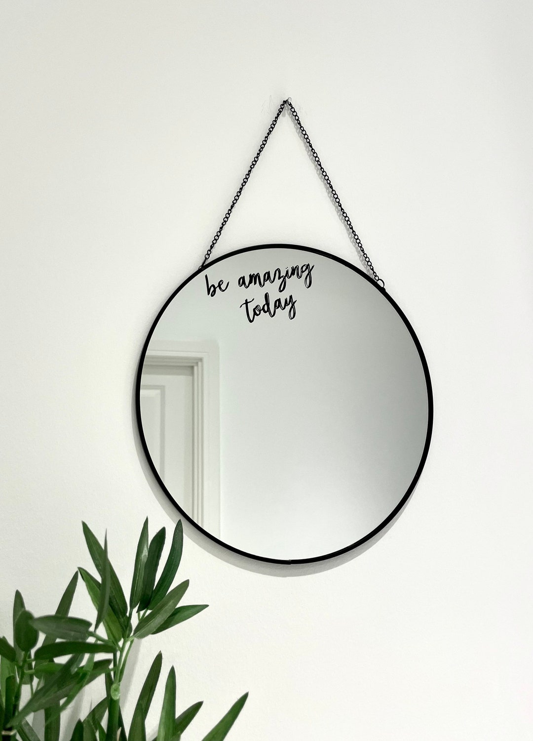 Espejo de afirmación positiva / Decoración de espejo de pared - Etsy España