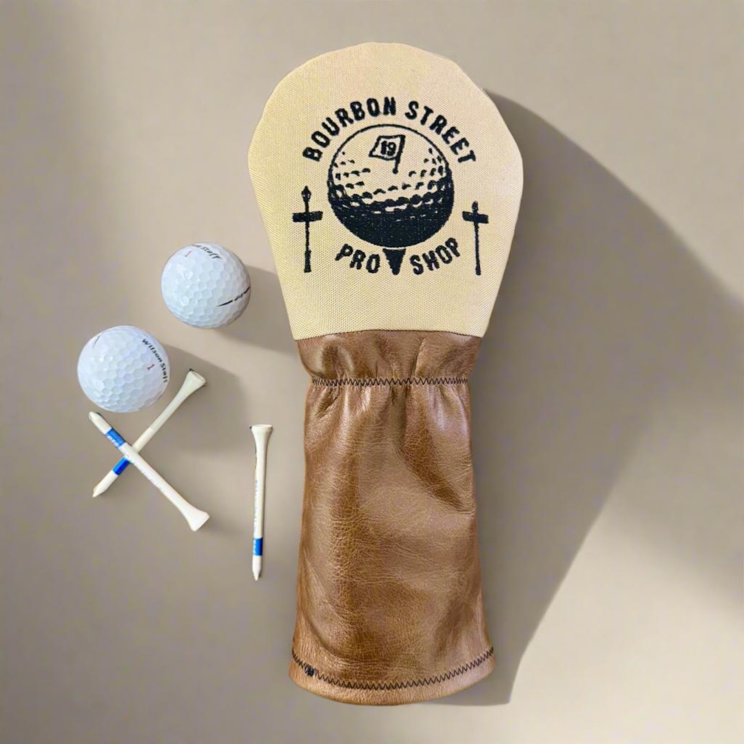 Custom Embroidered Golf 3 Wood Cover: Personalized Leather Club Cover ...