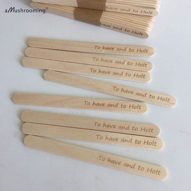 Personalized Popsicle Sticks Laser Engraved Personalized | Etsy