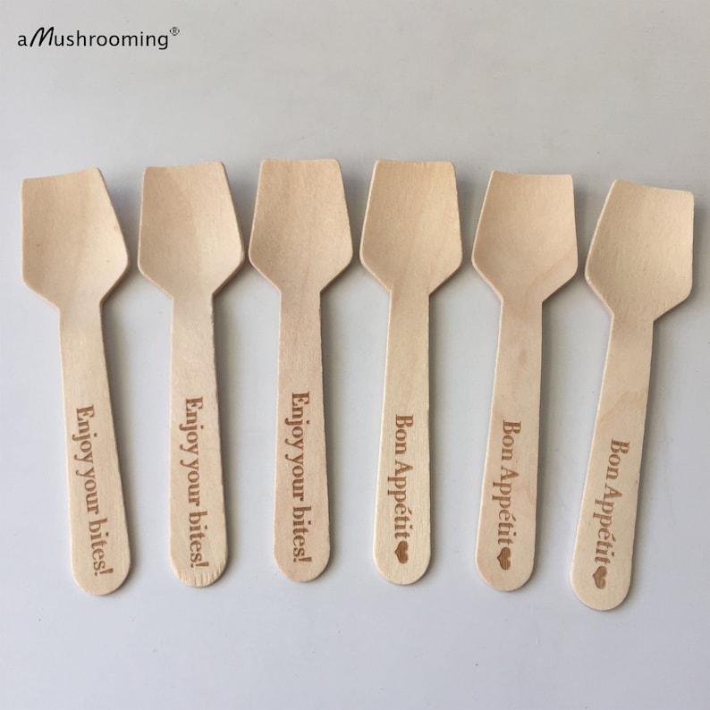 Cucharas de madera personalizadas grabado mini cuchara cocina | Etsy