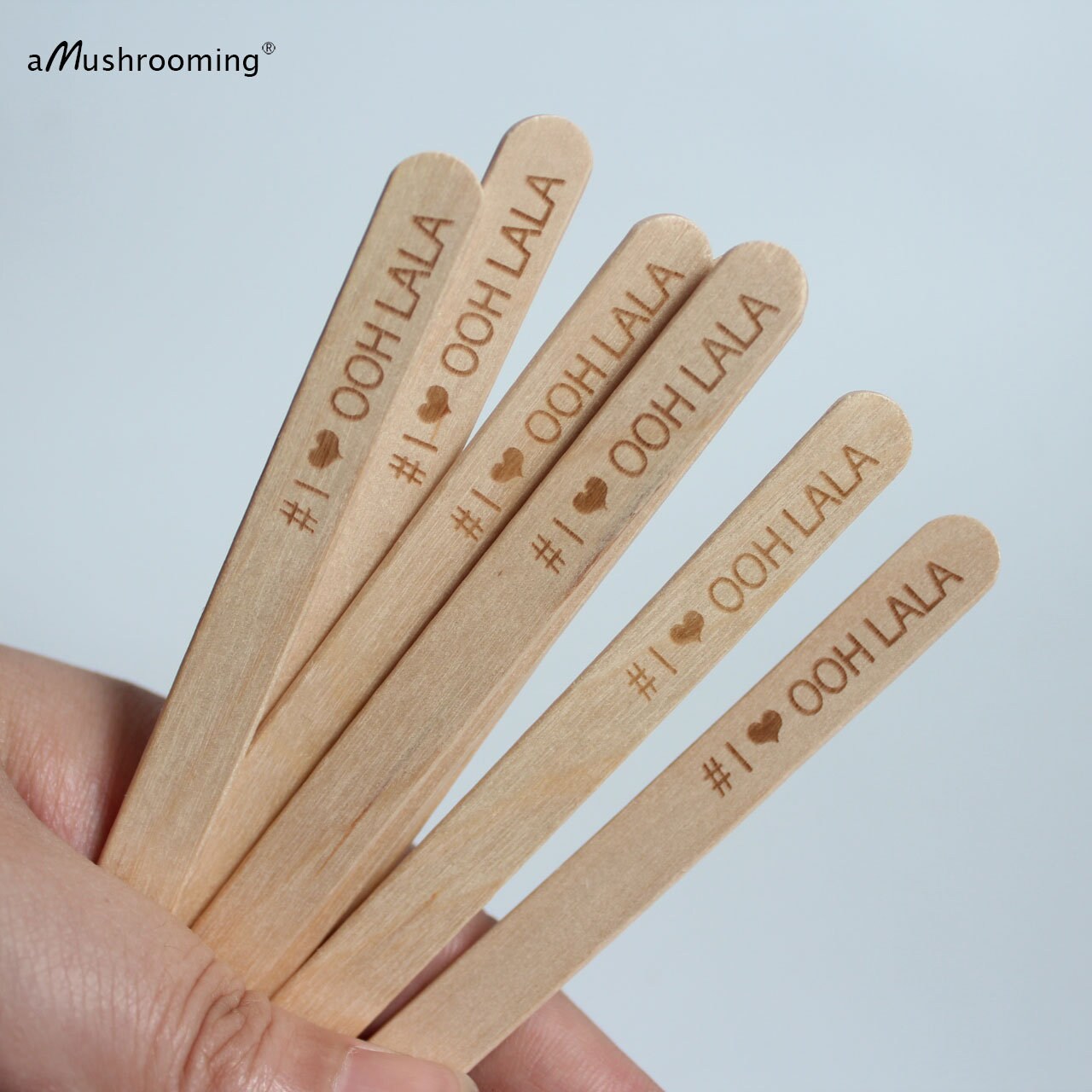 300 Pieces Laser Engraved Popsicle Stick Ice Cream Sticks | Etsy