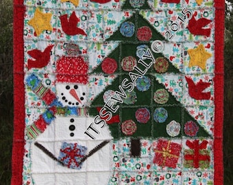 Flannel Christmas Tree 'oh Christmas Tree' Dressed for the Holidays Rag ...