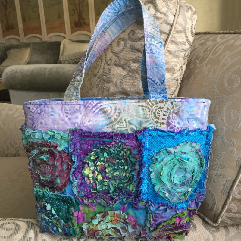 Rag Quilt Tote Bags - Etsy