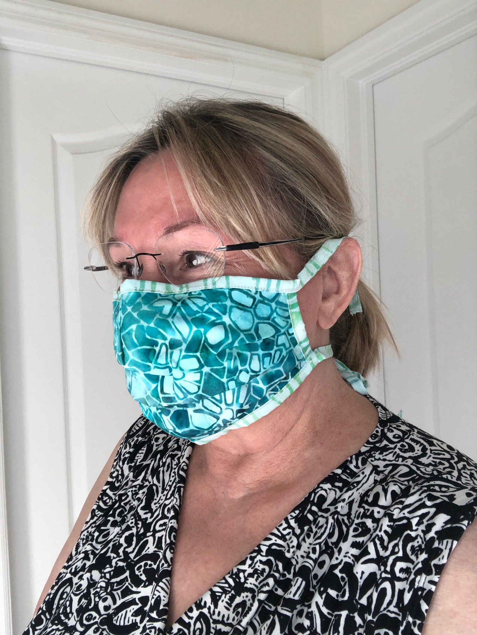 Face Mask or Cover PDF PATTERN Download-no Elastic Needed Washable ...