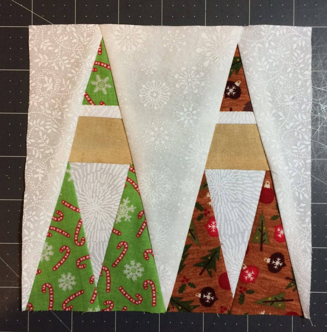 Christmas Quilt Pattern Paper-pieced Instant Download PDF - Etsy