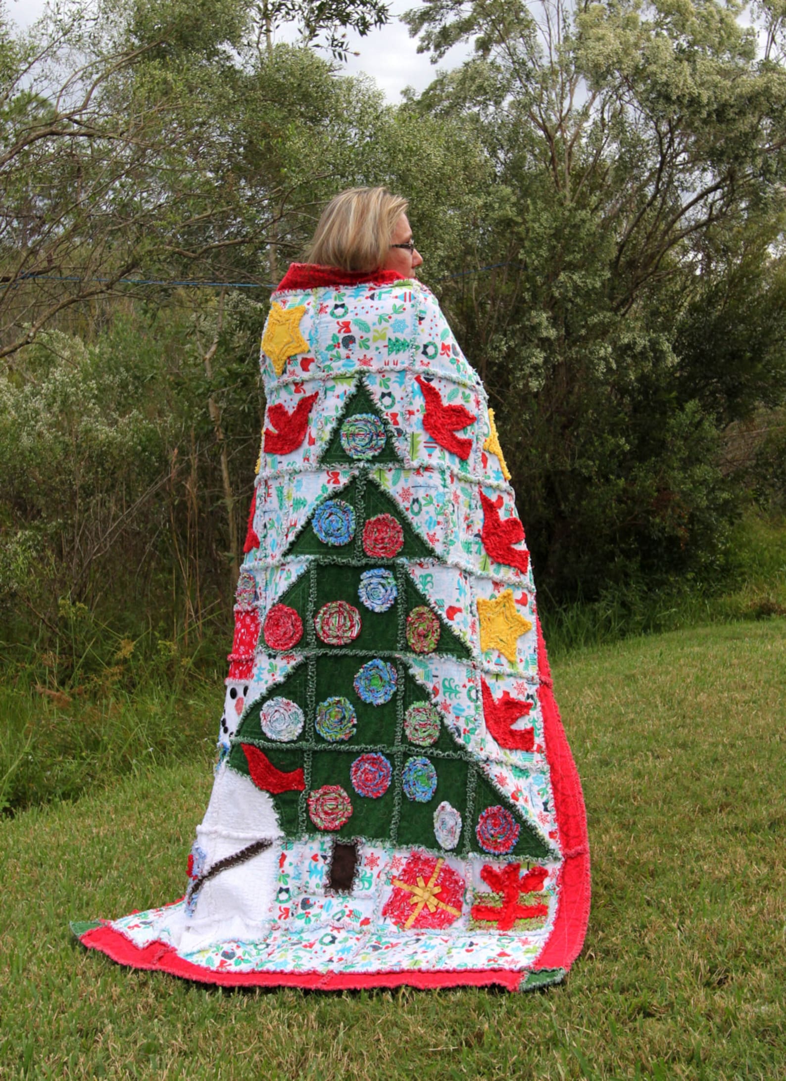 Christmas Rag Quilt Pattern Snowman Rag Quilt 53 X - Etsy