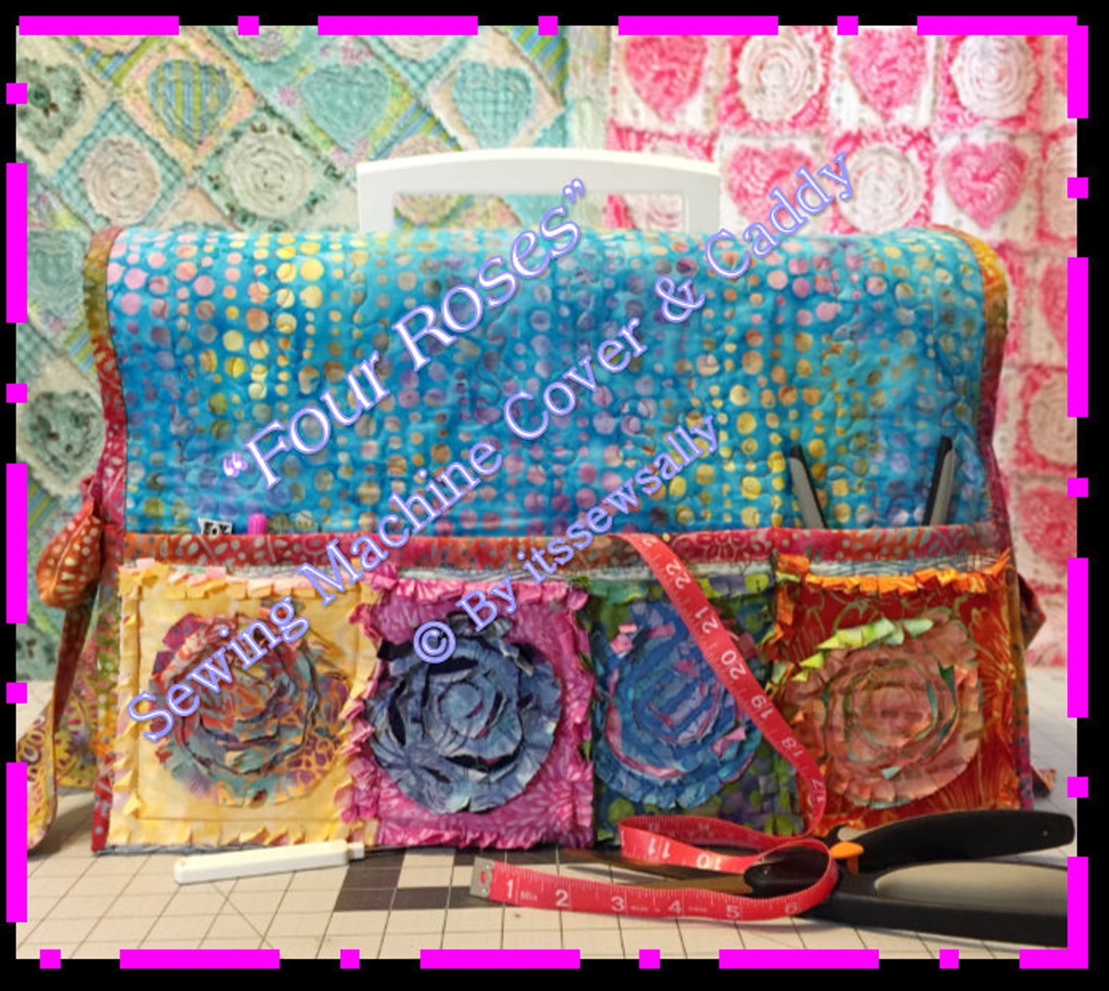 Sewing Machine Cover & Caddy PDF PATTERN/TUTORIAL for Large - Etsy