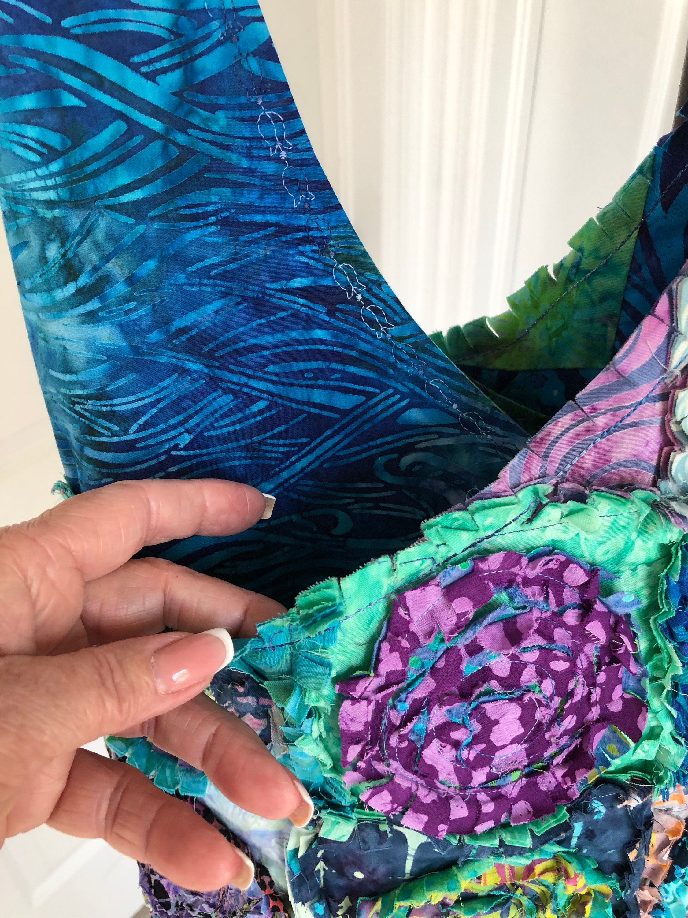 Rag Bag-pdf PATTERNS to Make a "full Circle" Shoulder Bag Bag 28" X 14 ...