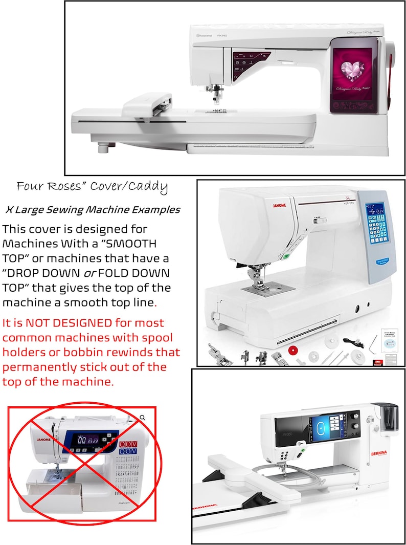 Sewing machine Cover & Caddy PDF PATTERN/TUTORIAL for large | Etsy