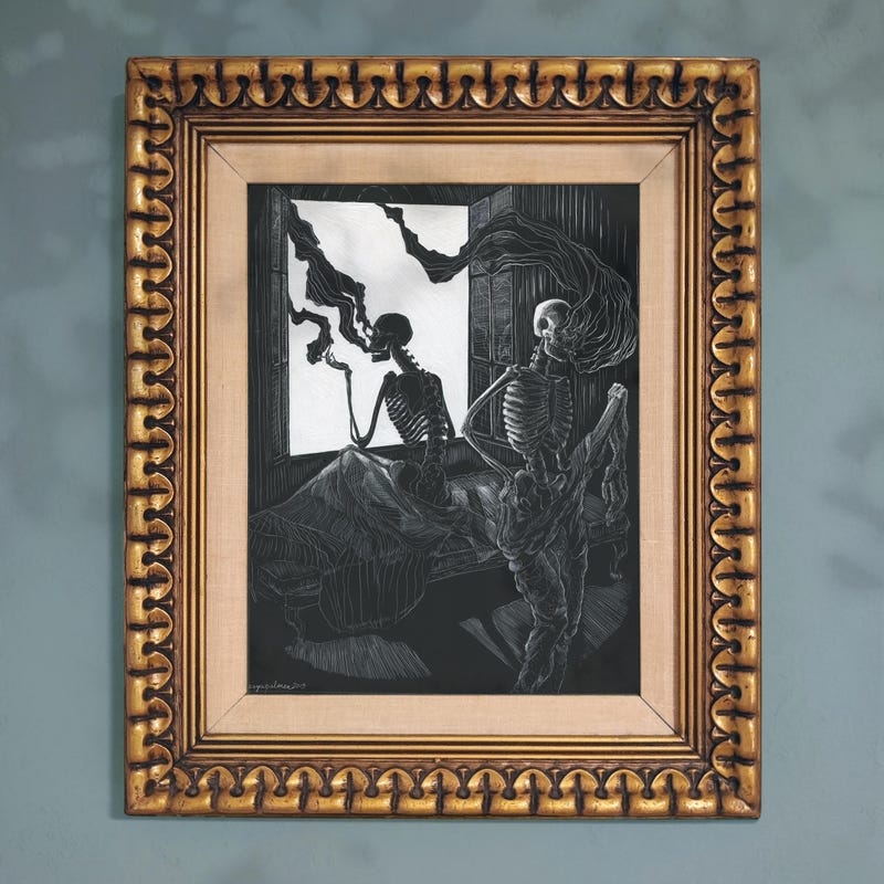 Scratchboard Art - Etsy