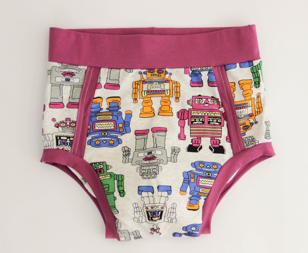 Robot Big Boy Training Pants for Adult. Fabric Reusable Diaper, Padded ...