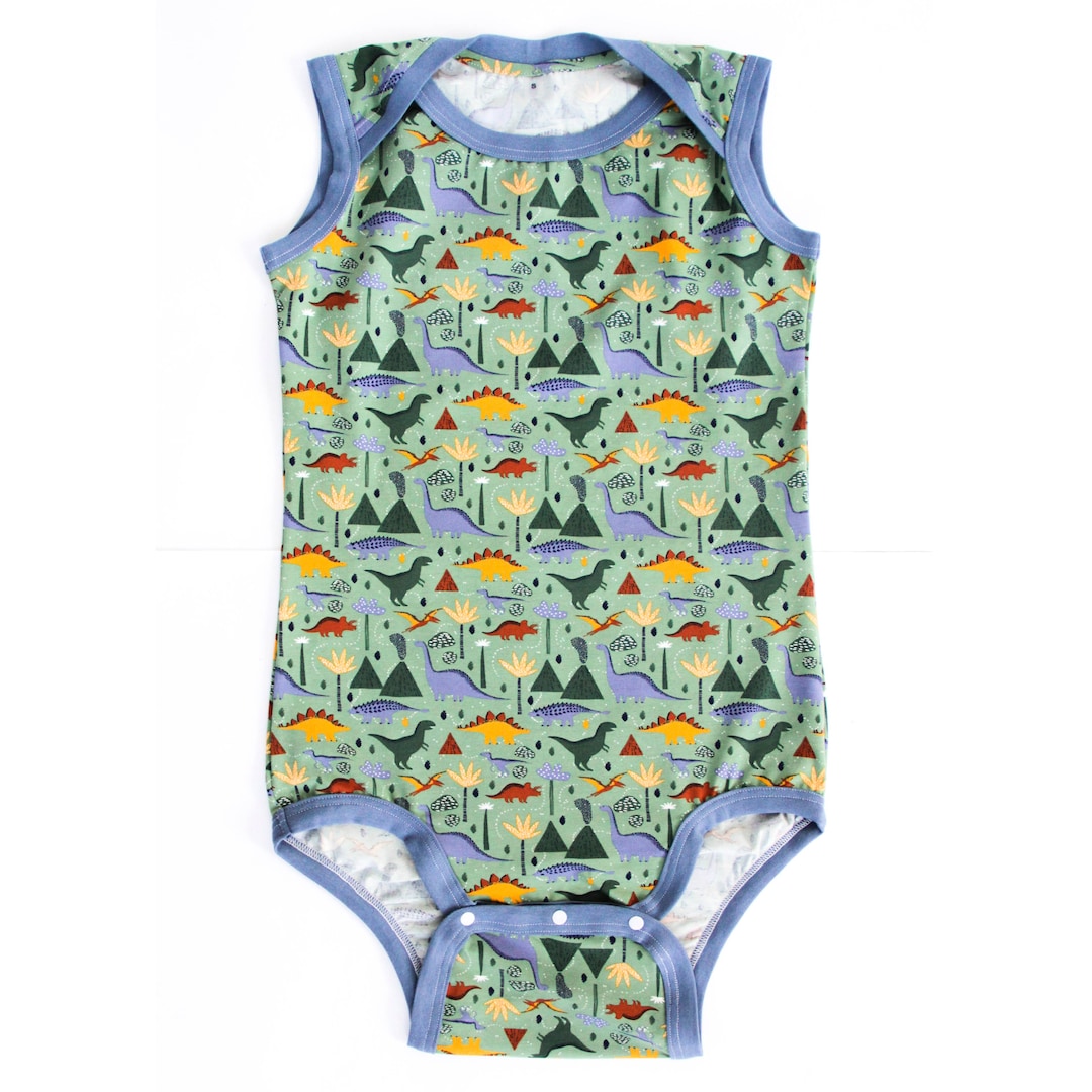 Summer ABDL Bodysuit. Put It on a Diaper. Unisex Short-sleeve Dino Body ...
