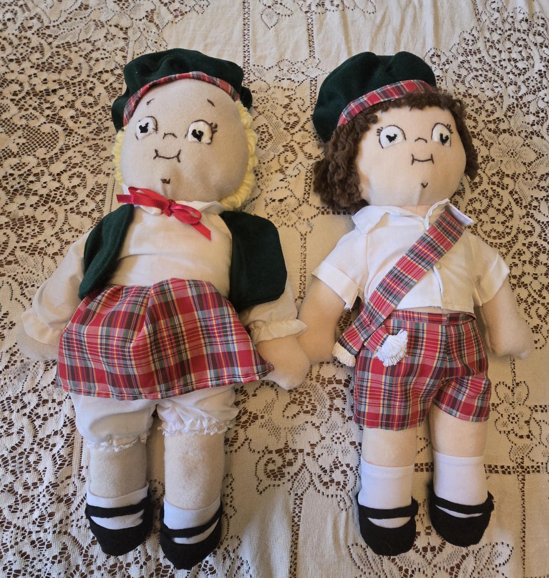Vintage Campbells Soup Plush Rag Dolls Pair - Etsy