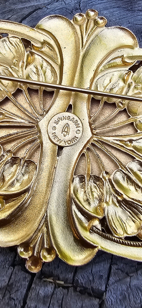 Rare large Andrew Spingarn brooch - Gem