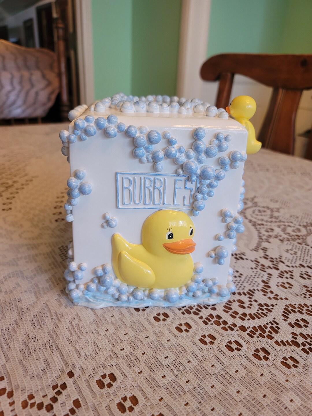 Vintage Rubber Ducky Bubbles Tissue Box Cover - Etsy