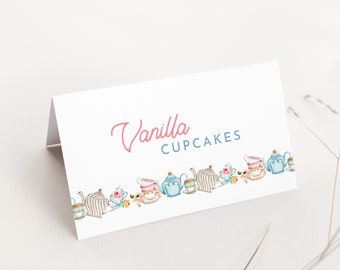 Tea Party Food Label - Etsy