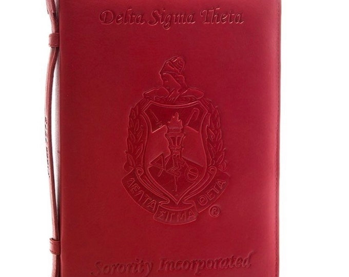 Genuine Leather Delta Sigma Theta Sorority Ritual Cover - Etsy