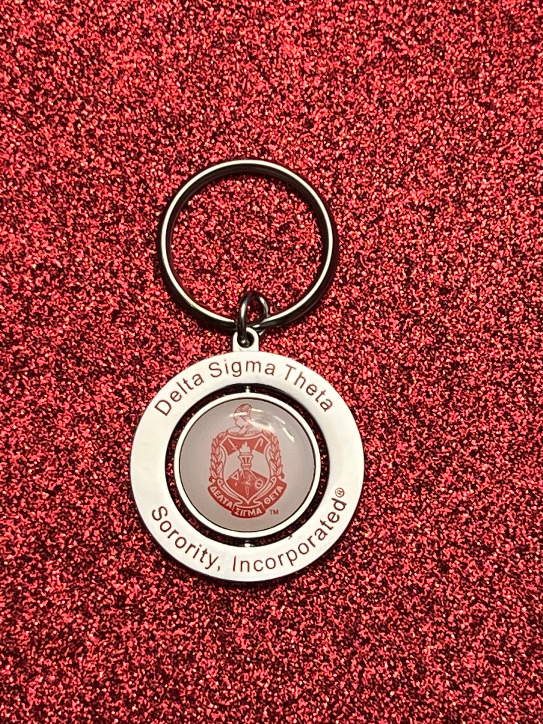 DST Crest Spinner Keychain - Etsy