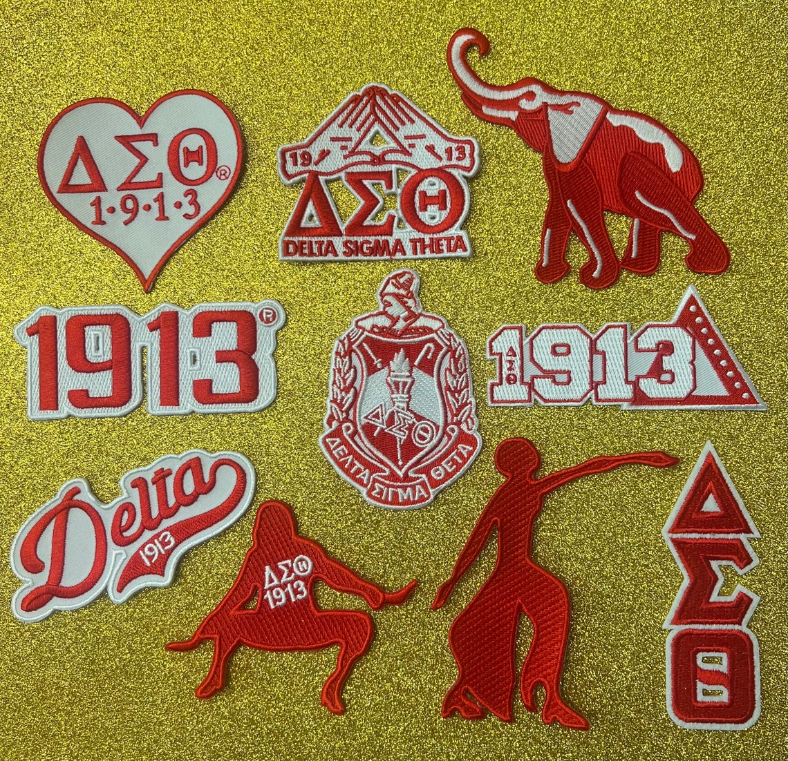 10-piece Iron-on DST Patches. 2-4 Inches Wide. - Etsy