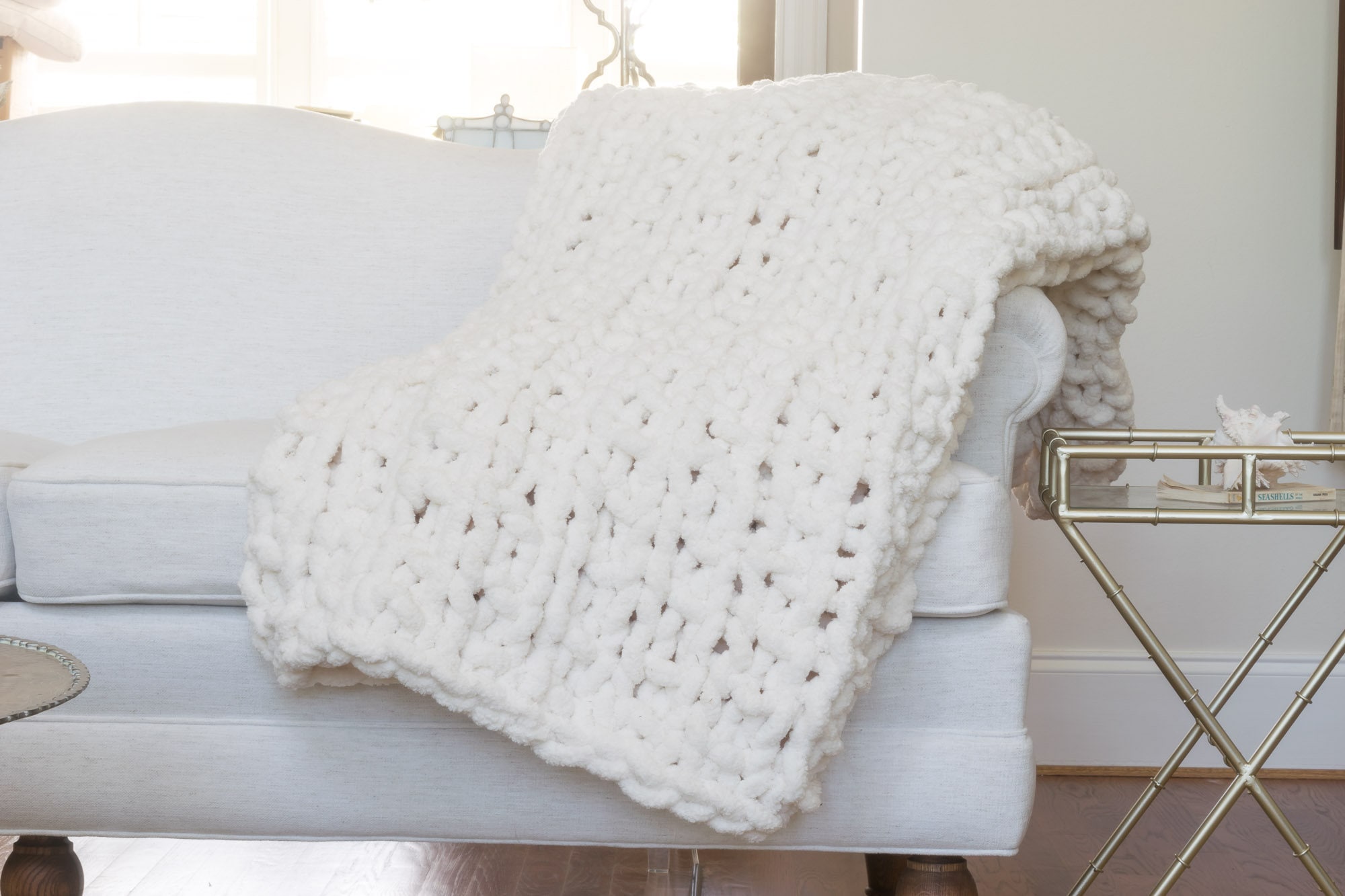 Broken Rib Stitch Chunky Blanket Pattern - Etsy