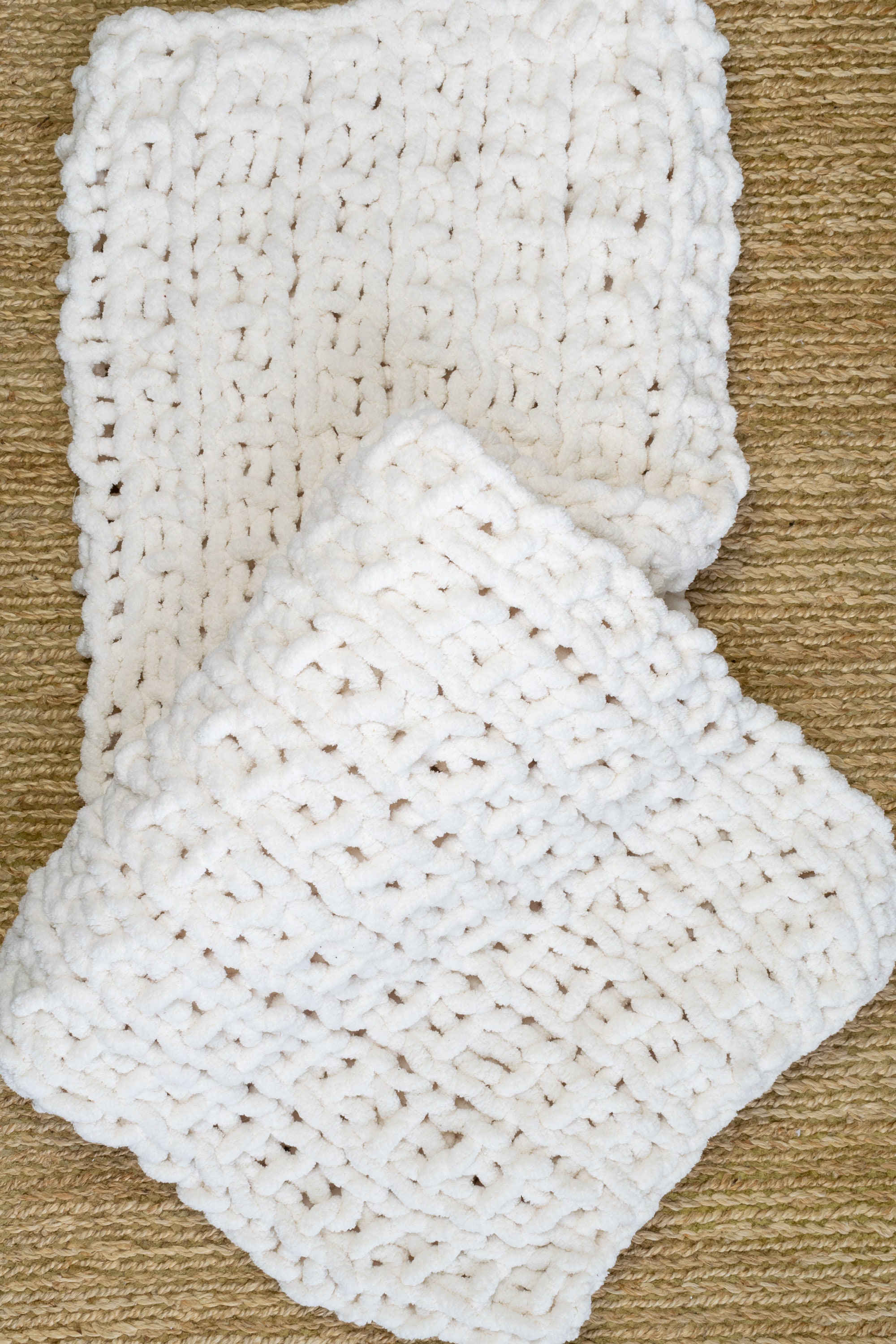 Broken Rib Stitch Chunky Blanket Pattern - Etsy