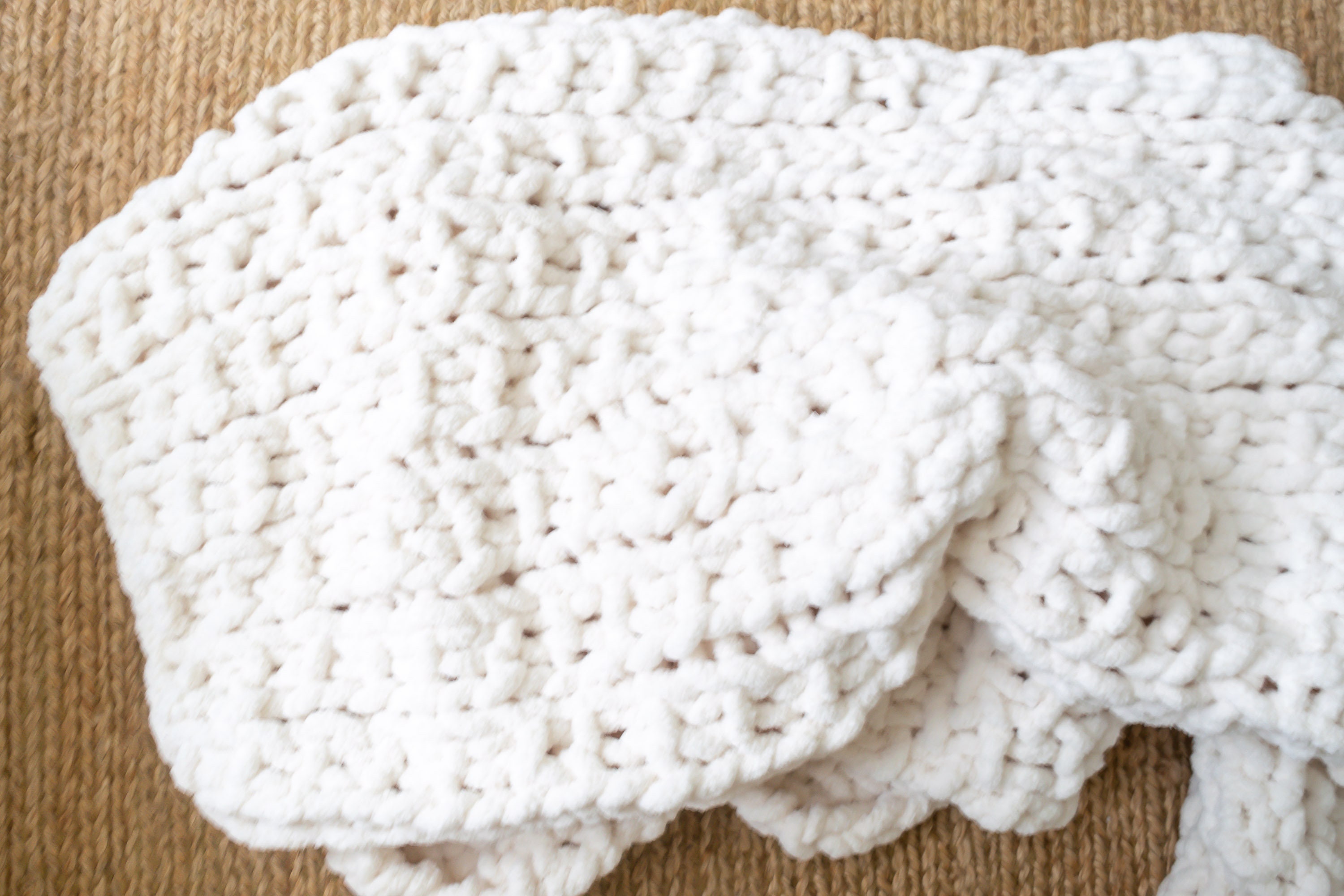 Broken Rib Stitch Chunky Blanket Pattern - Etsy