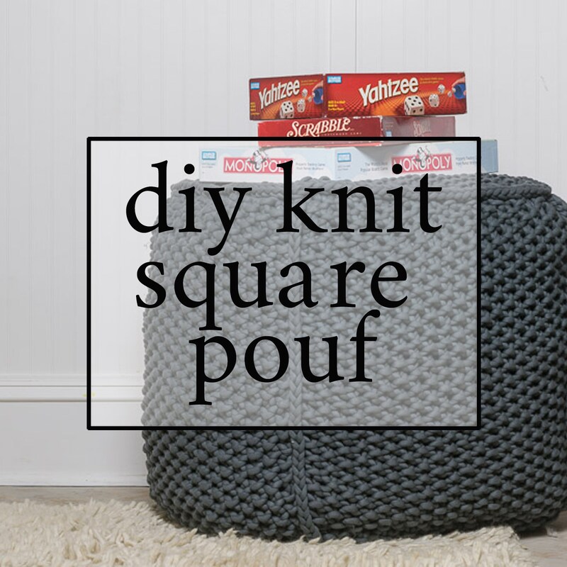 Knit Pouf - Etsy