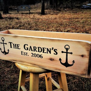 Personalized Cedar Herb Planter Box - Etsy