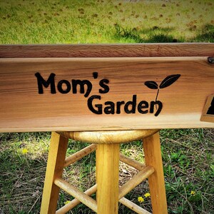 Personalized Cedar Herb Planter Box - Etsy