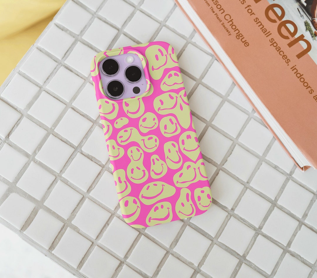 Trippy iPhone Case Melting Smiley Face | iPhone 14, iPhone 13, iPhone ...