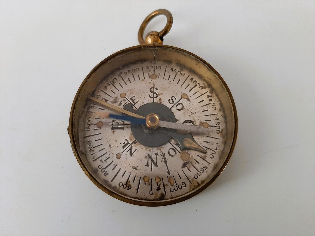 French Antique Pocket Compass, First Worldwar Compass , Working - Etsy