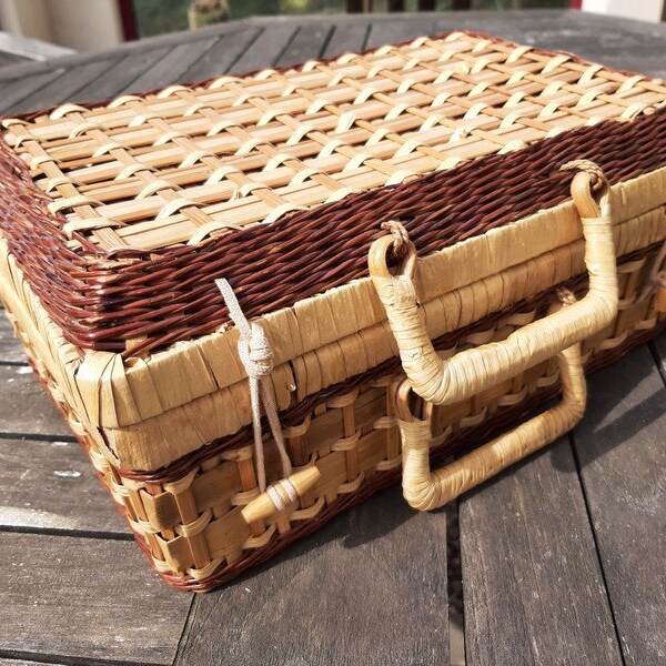 Wicker Suitcase - Etsy