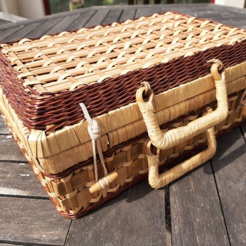 Woven Wicker Basket - Etsy
