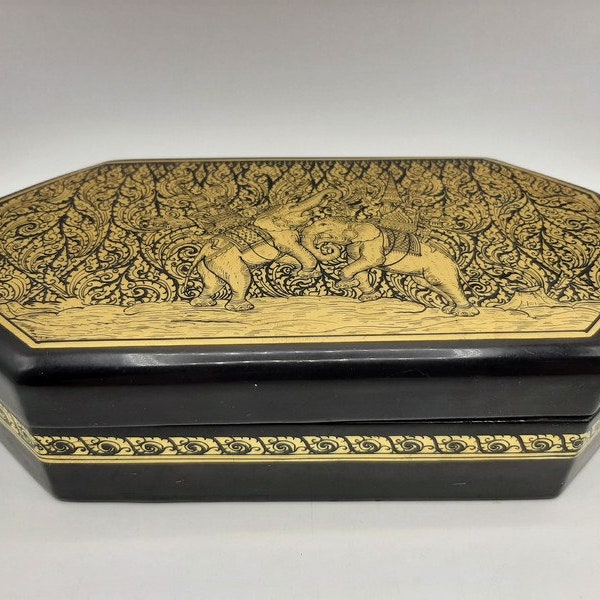 Lacquer Trinket Box - Etsy