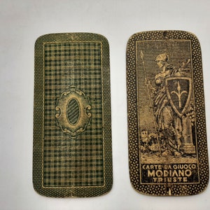 Antique Italian SCOPA Playing Cards , Set of 2 Cards, Modiano Antique ...