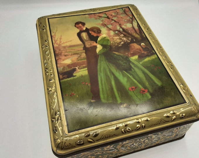 Vintage Tin Chocolate Box Artsyle Chocolate Company Metal Can Box ...