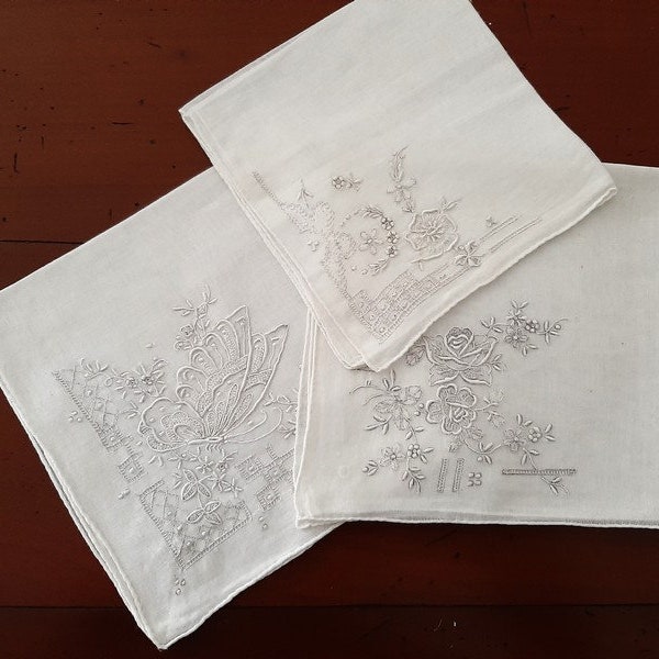 Embroidered Handkerchief - Etsy