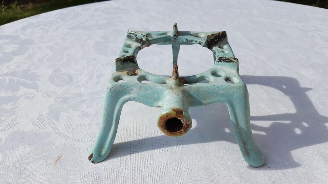 French Antique Cast Iron Gas Burner , Enamelled , French Burner Stove ...