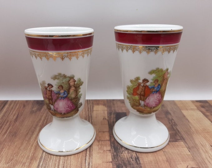 Mug En Porcelaine De Limoges Vintage Français, Mazagran Décor Marie ...