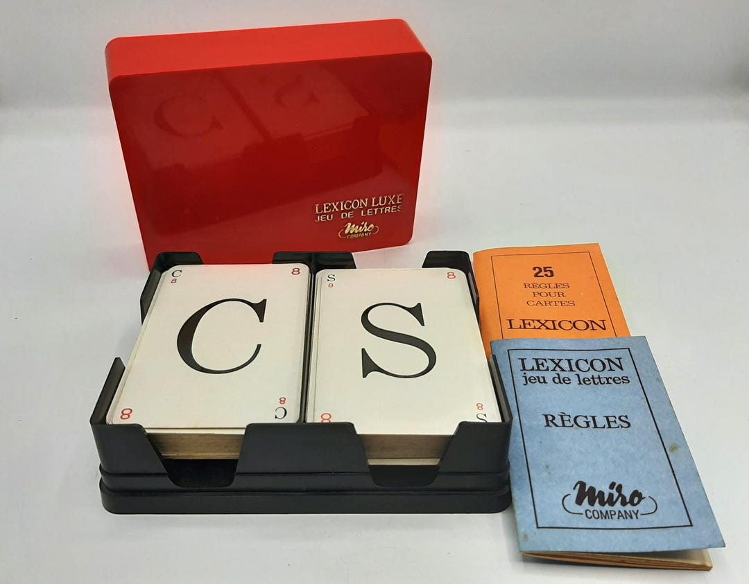 Vintage Lexicon Playing Cards,alphabet Cards / Letter Cards -lexicon ...