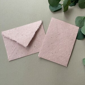 A7 Mixed Pink Natural Deckle Edge Paper, Recycle Paper Envelopes - Etsy