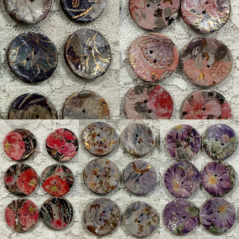 Floral 1 Inch Buttons - Etsy