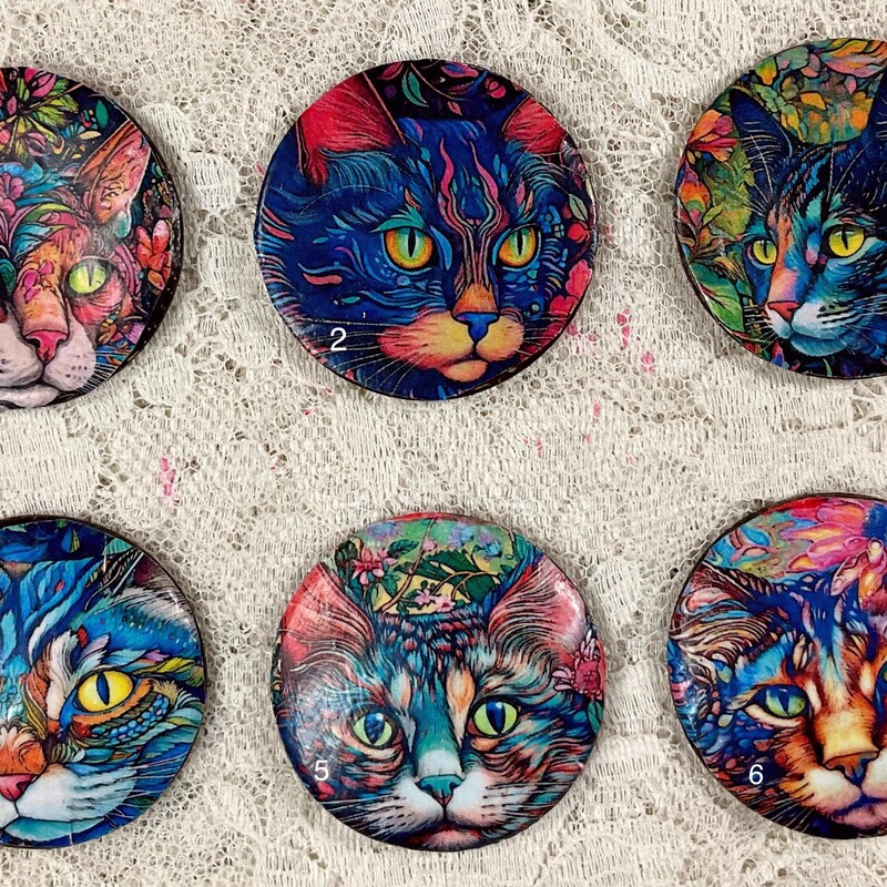 Cat Buttons - Etsy