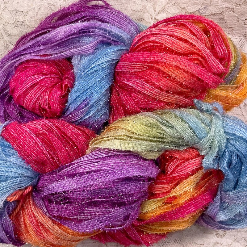 Ribbon Yarn - Etsy