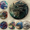 Set of 6 Handmade Multi-coloured Bright Dragon Sewing Buttons. Assorted ...