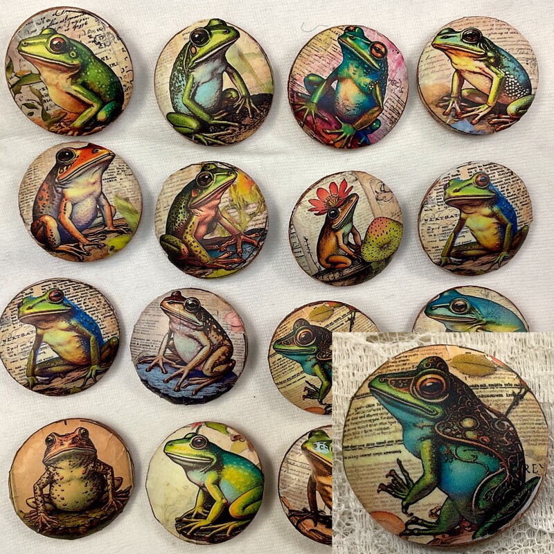 Frog Button - Etsy