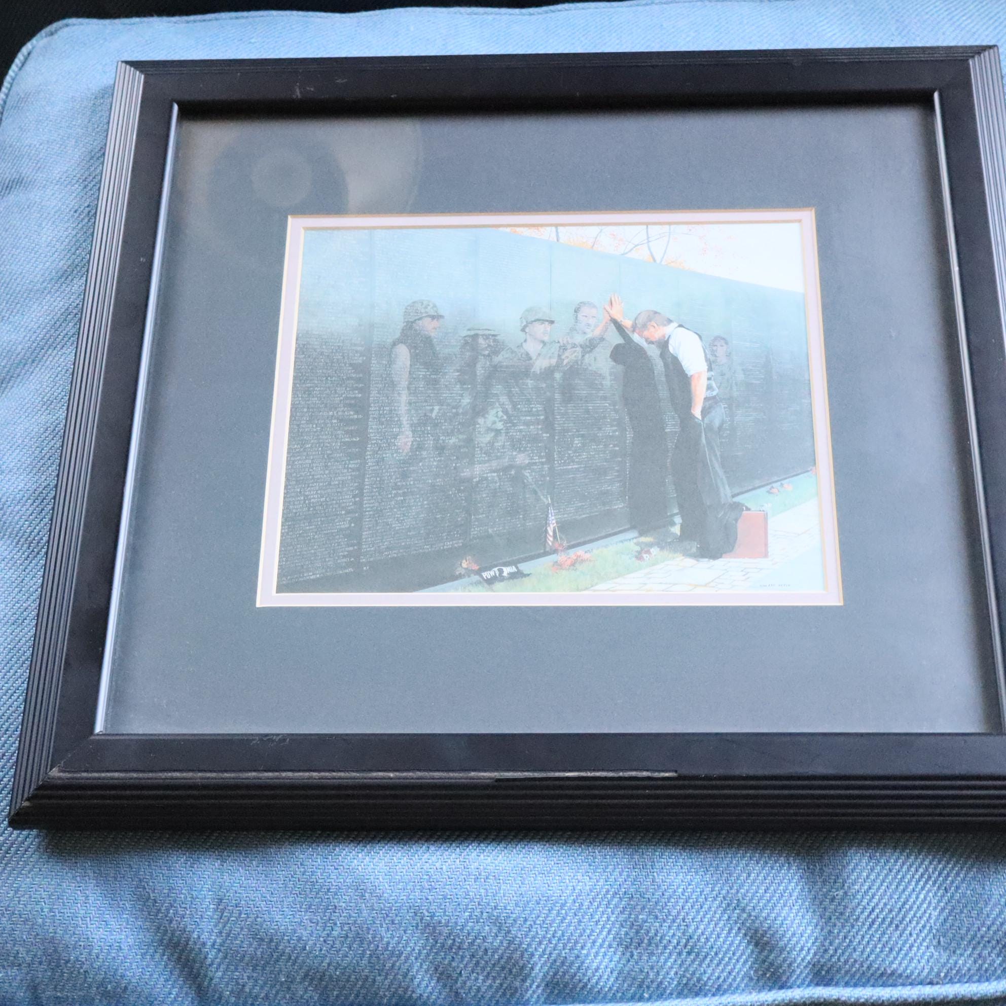 Vietnam Memorial Print by Lee Teter "reflections" - 10" X 8" Framed and ...