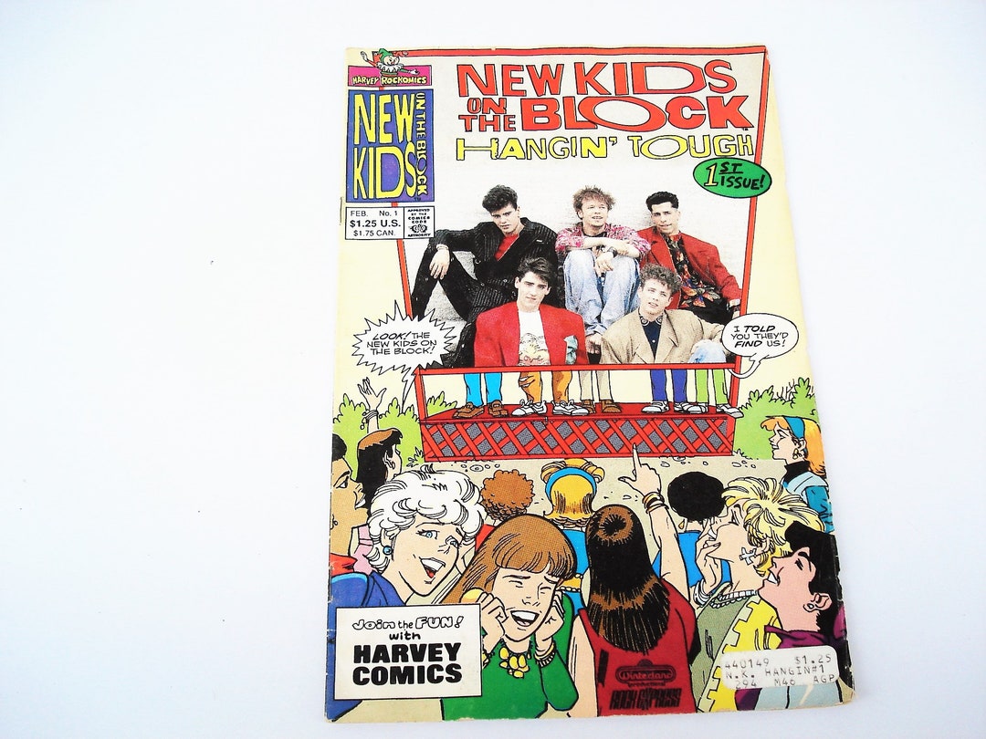 Vintage Comic Bok New Kids on the Block, Hangin Tough, New Kids Comics ...