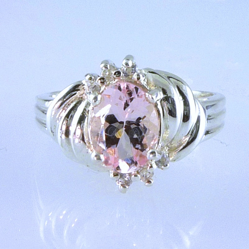 Pink Beryl Ring - Etsy